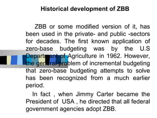 Zero base budgeting | PPT