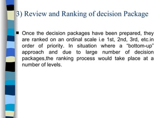 Zero Base Budgeting | PPT