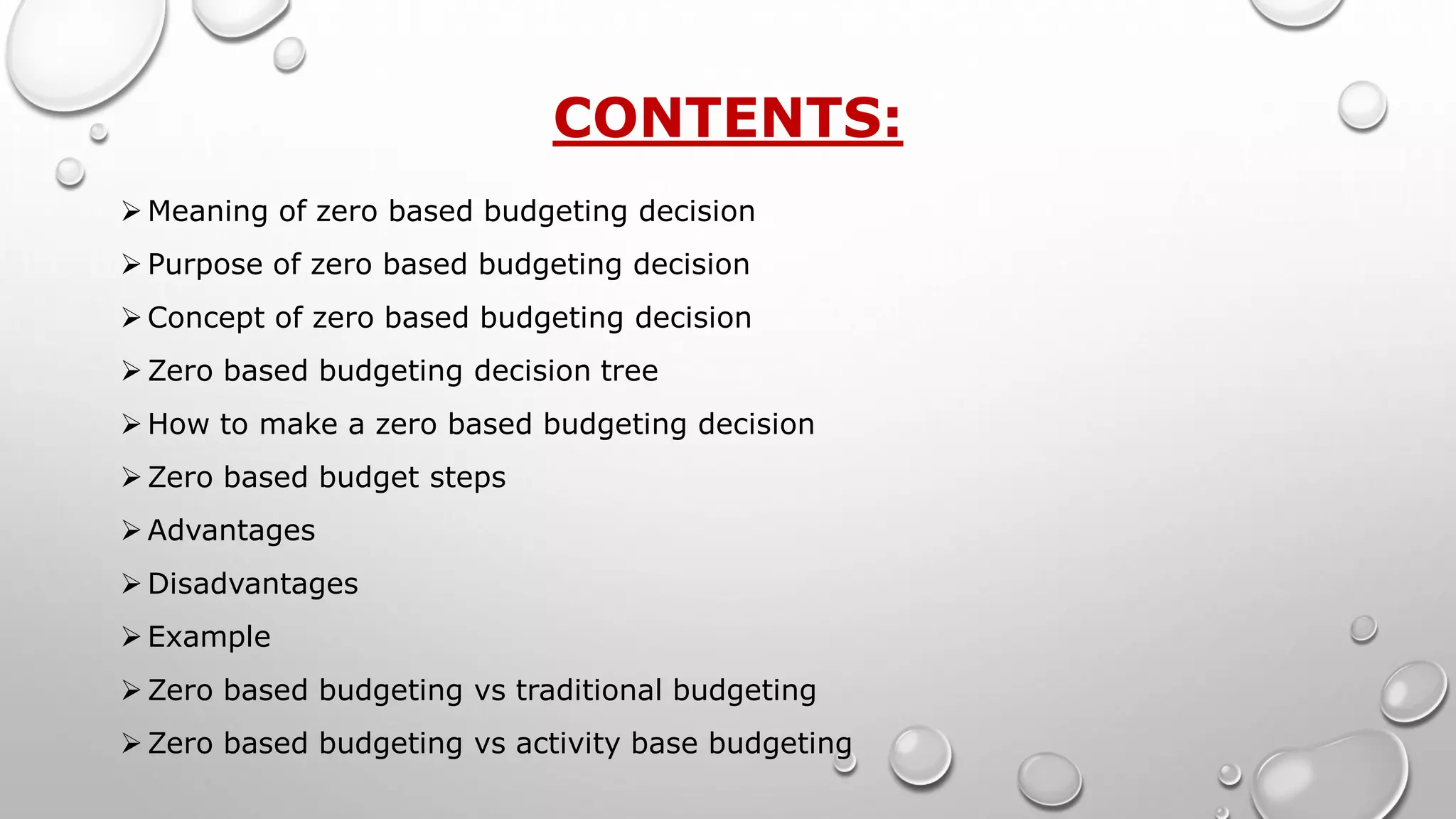 Zero based budgeting | PDF
