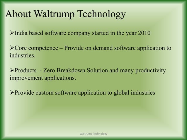 Zero breakdown solution for lg_taehwa | PPTX | Computer Software and ...