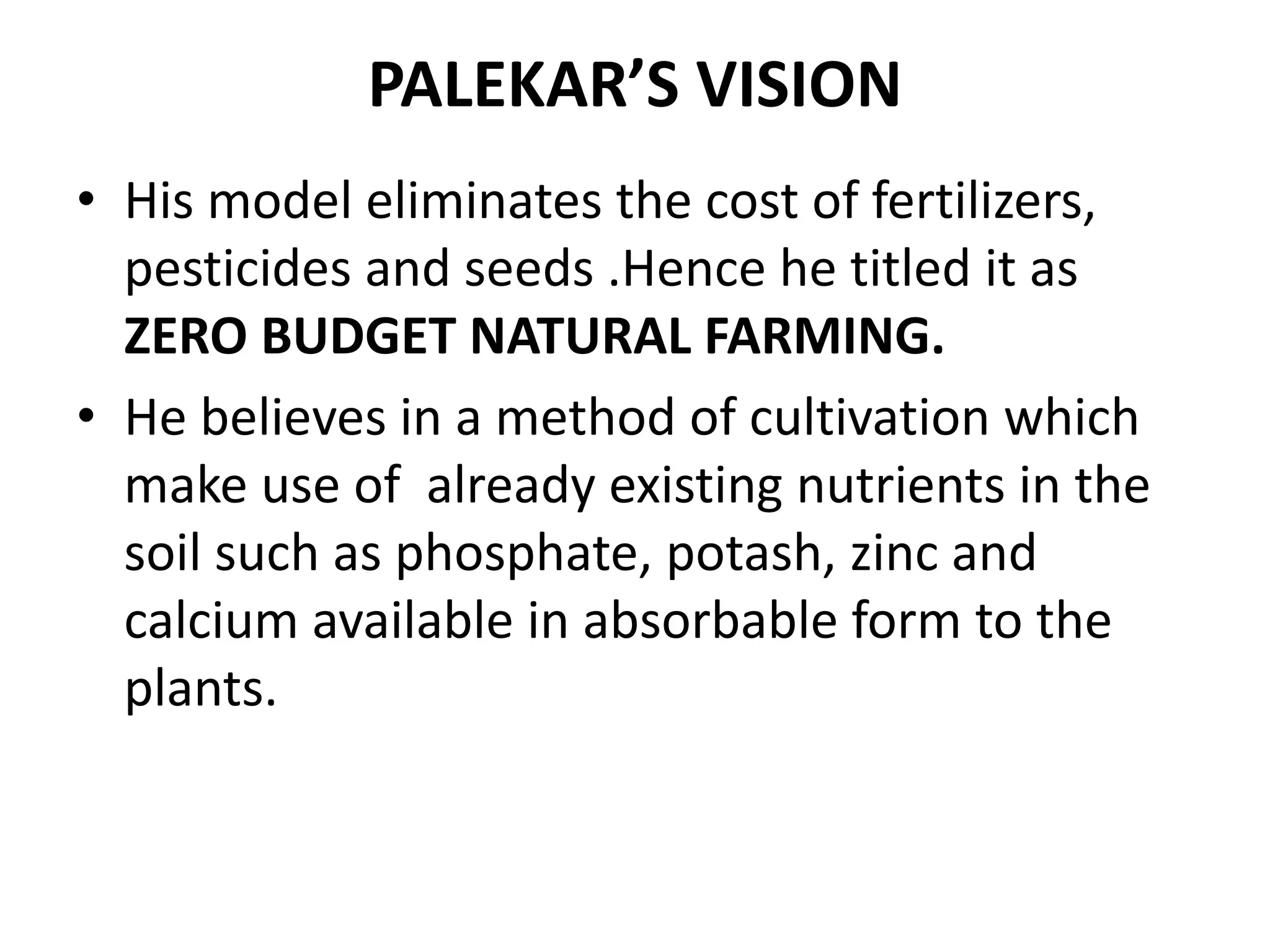 Zero budget natural farming | PPTX
