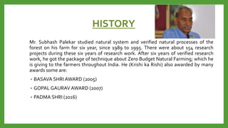 Zero budget natural farming | PPTX