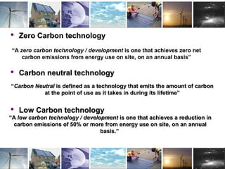 Zero Carbon technology | PPT