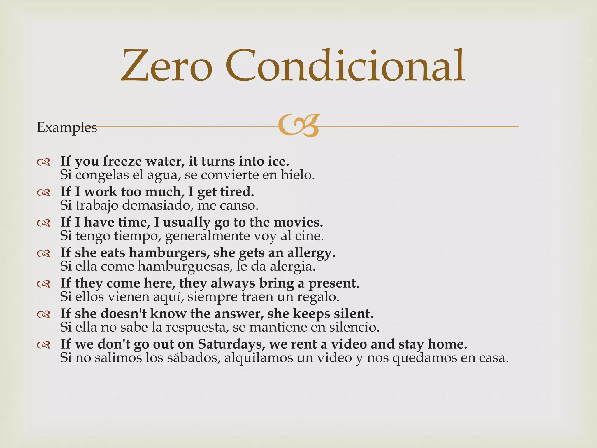 Zero conditional | PPT