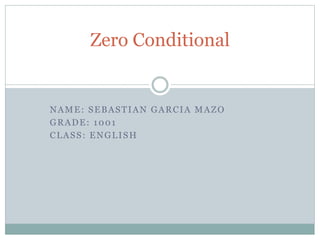 Zero conditional | PPTX