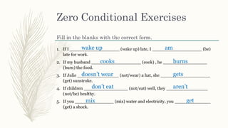 Zero conditional | PPT