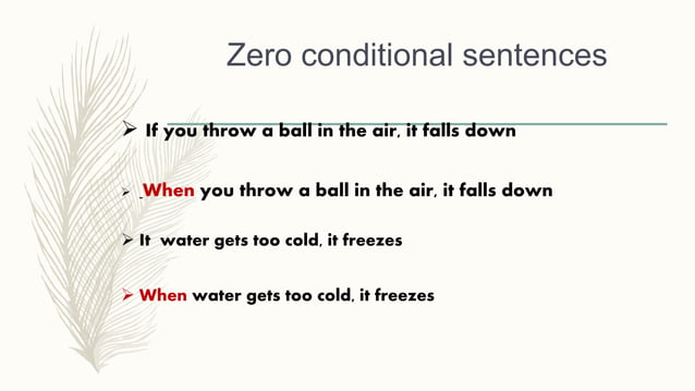 zero conditional | PPTX