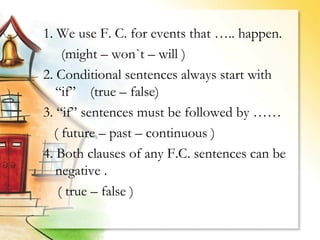 Zero conditional presentation | PPT