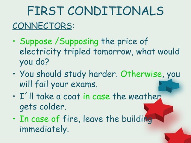 Zero conditionals, first conditionals and time clauses | PPT
