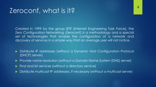 Zeroconf - Zero Configuration Networking | PPTX