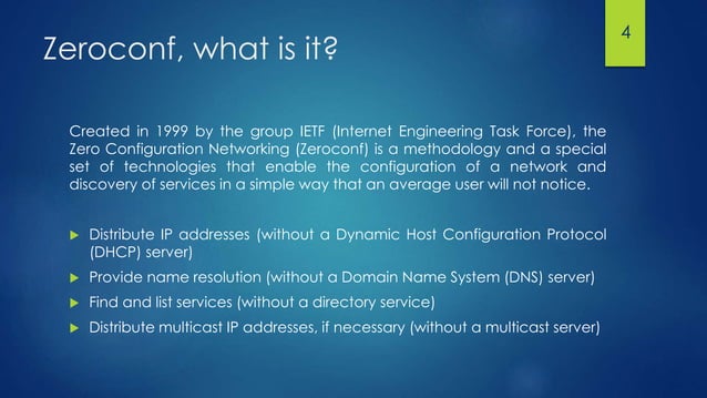 Zeroconf Zero Configuration Networking Ppt