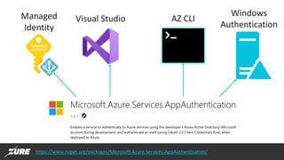 Zero Credential Development with Managed Identities for Azure resources | PPTX