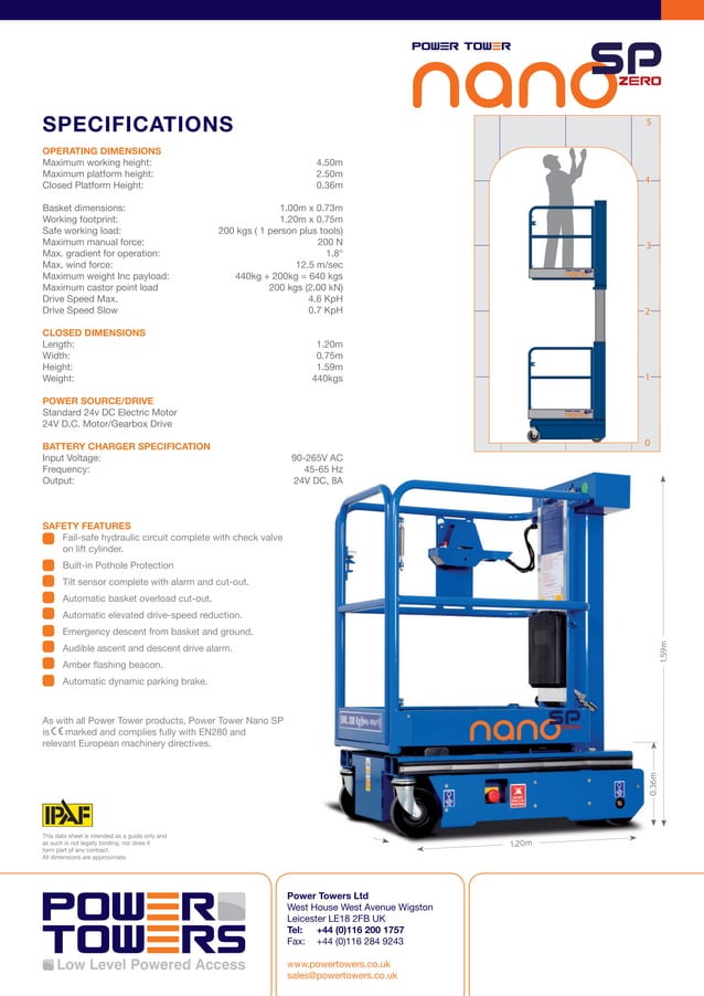 Plataforma Aérea - Power Tower - NANO | PDF