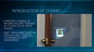Zero days in stuxnet | PPT