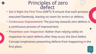 zero defect program.pptx MHA , MBA, Business | PPTX