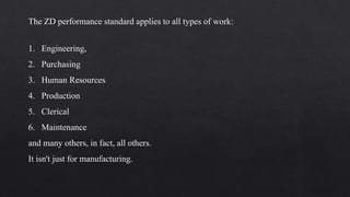 Zero Defect Programme | PDF