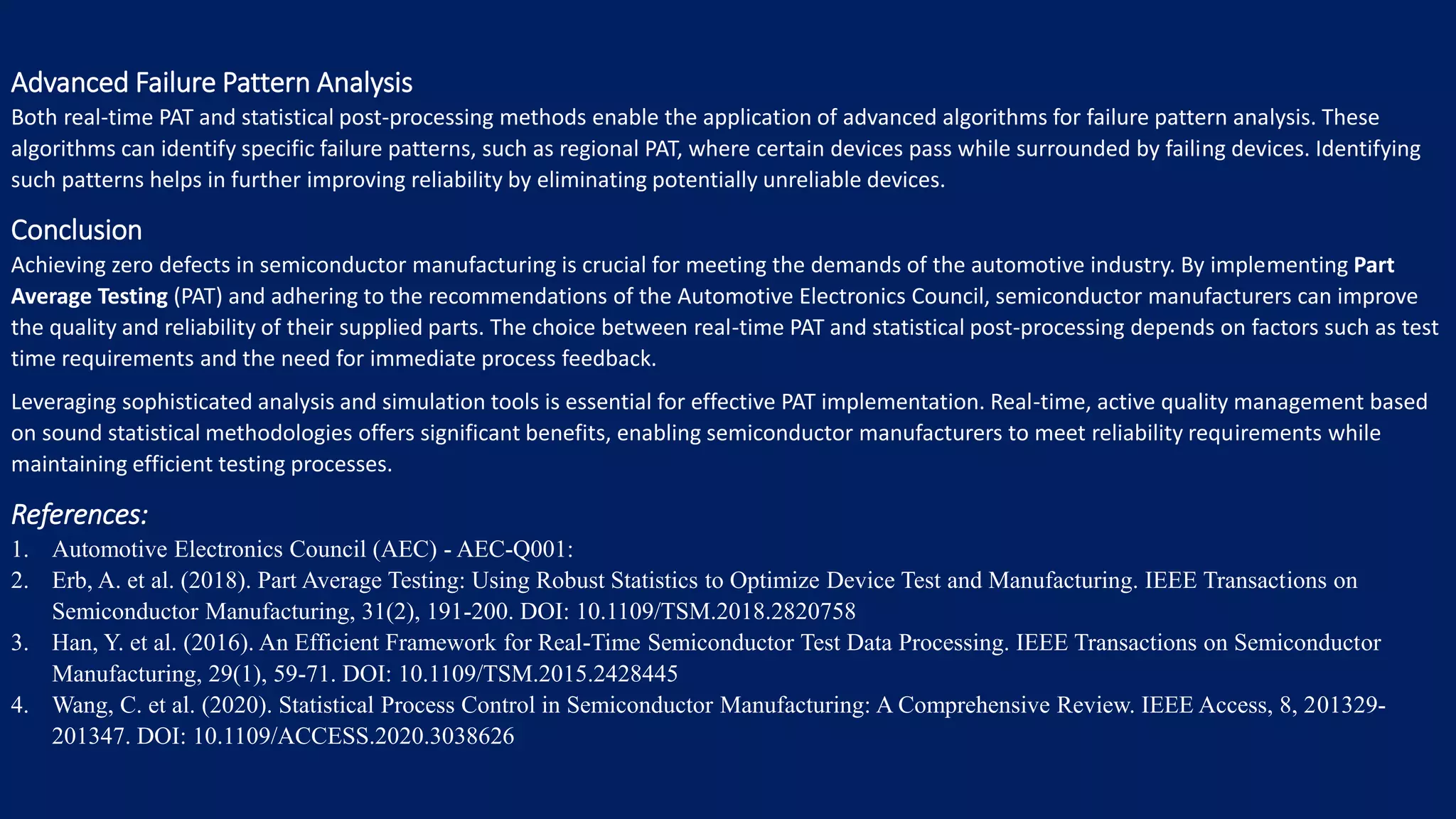 Zero Defects in Semiconductor Manufacturing for Automotive Applications ...