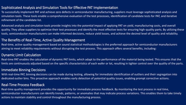 Zero Defects in Semiconductor Manufacturing for Automotive Applications ...