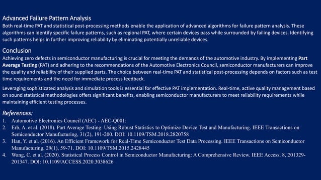 Zero Defects in Semiconductor Manufacturing for Automotive Applications ...