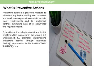 Zero Defects Mindset training material tools. | PPTX
