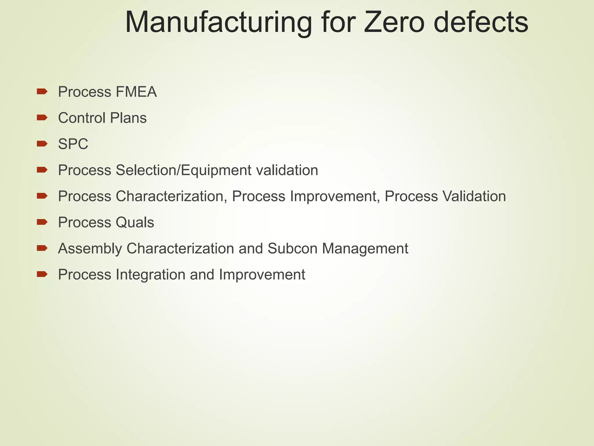 Zero defect zero excursions | PPTX