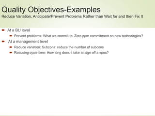 Zero defect zero excursions | PPTX