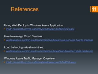 Windows Azure Zero Downtime Upgrade | PPT