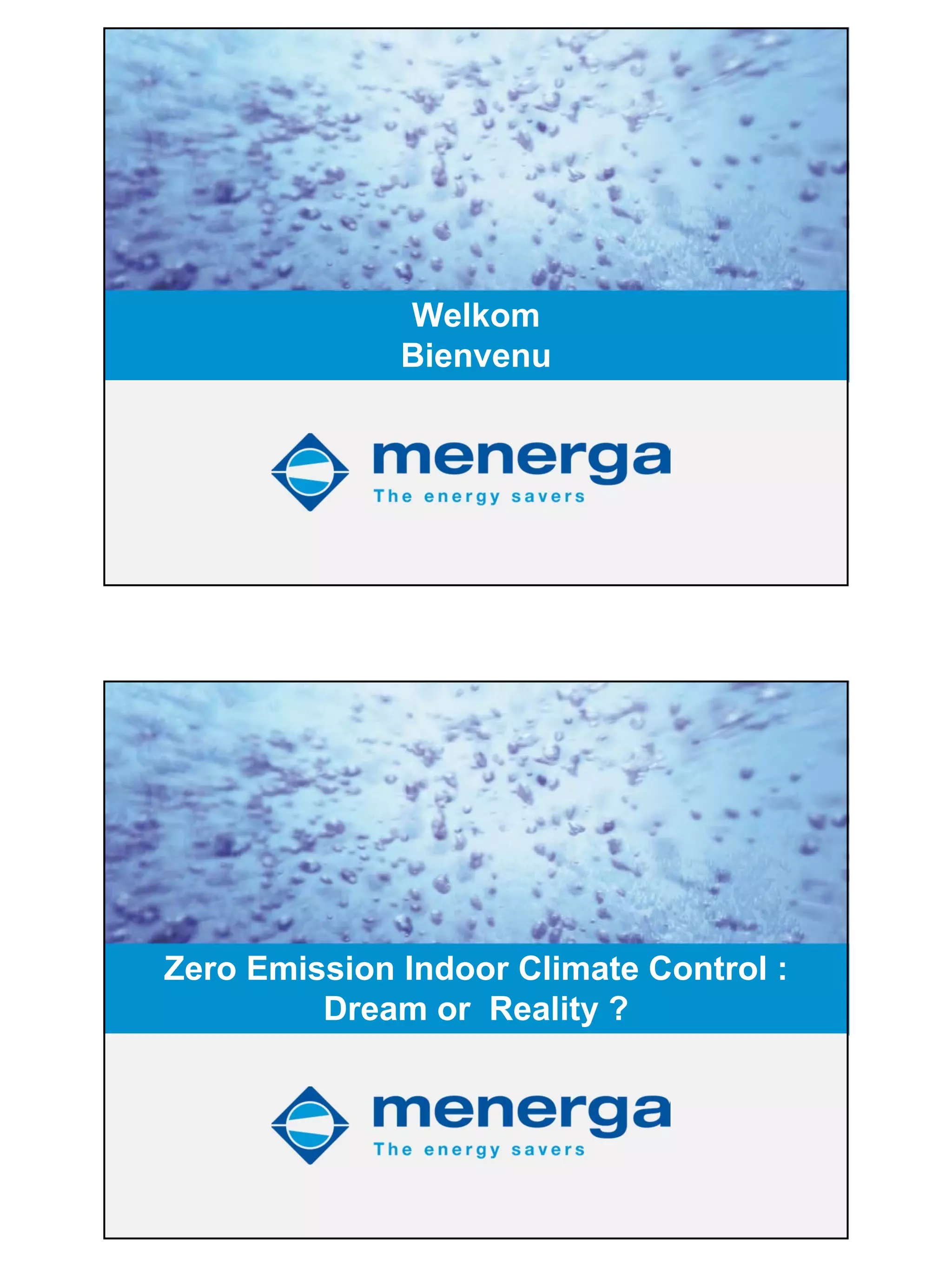 Zero emission indoor climate control - Menerga | PDF