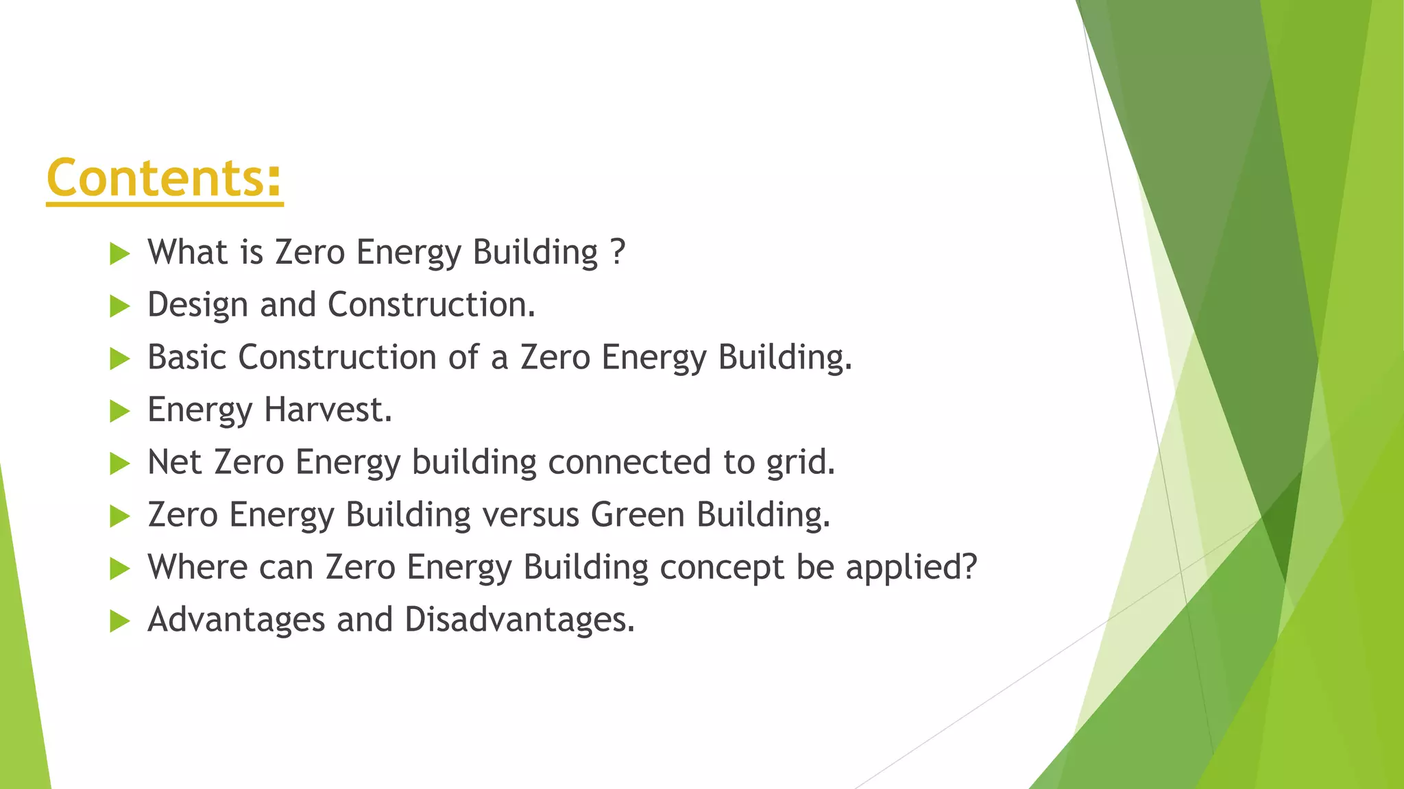Zero energy building original | PPTX