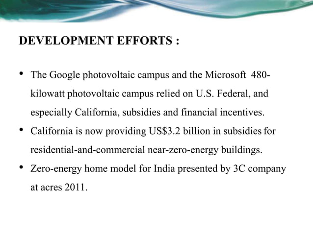 ZERO ENERGY BUILDING (senthil) | PPT