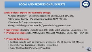 Zero Energy Building in Malaysia by SEDA Malaysia | PDF