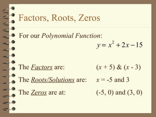 Zeroes and roots | PPT