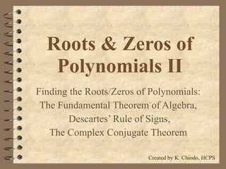 Zeroes and roots | PPT