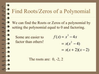 Zeroes and roots | PPT