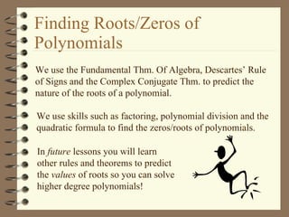 Zeroes and roots | PPT