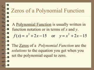 Zeroes and roots | PPT