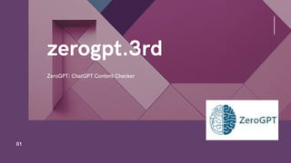 ZeroGPT: Leading AI Content Detection Solution | PPTX