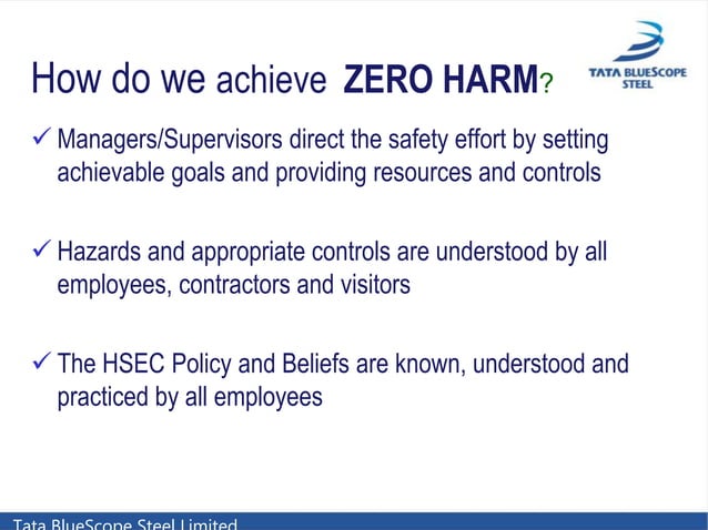 ZERO HARM.ppt | Human Resources | Business