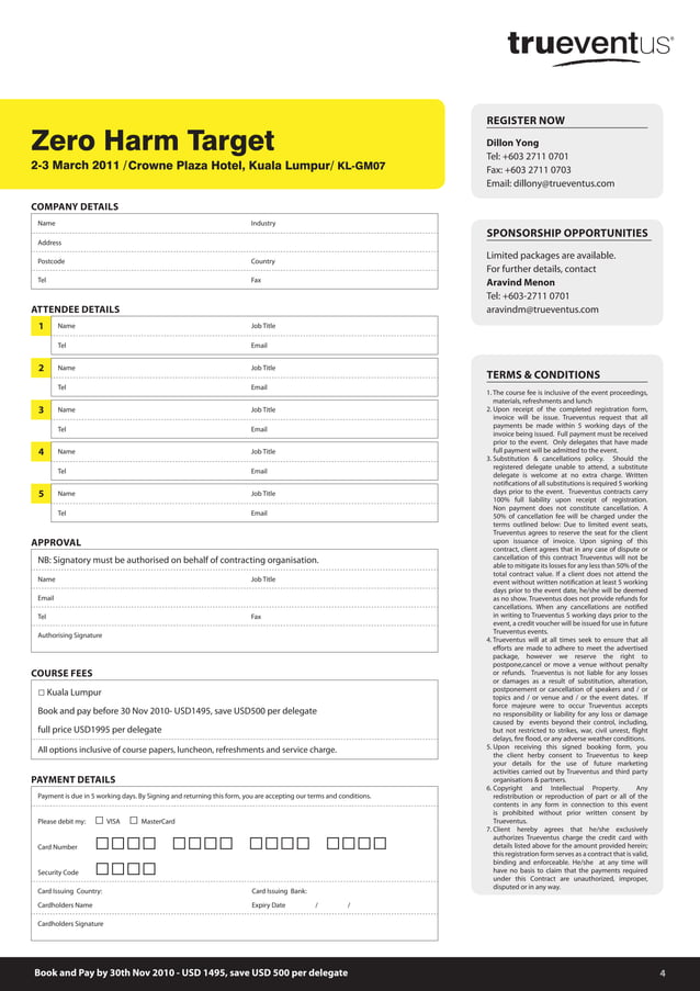 Zero Harm Target | PDF | Business Expos & Conferences | Events