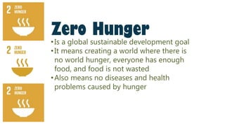 Zero Hunger - M. Bilal Salman. United Nation Sustainable development ...
