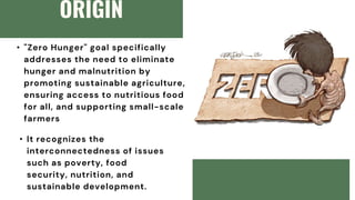 Sustainable Development Goals - zero hunger | PPTX