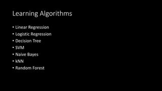 Zero hype intro to machine learning | PPT