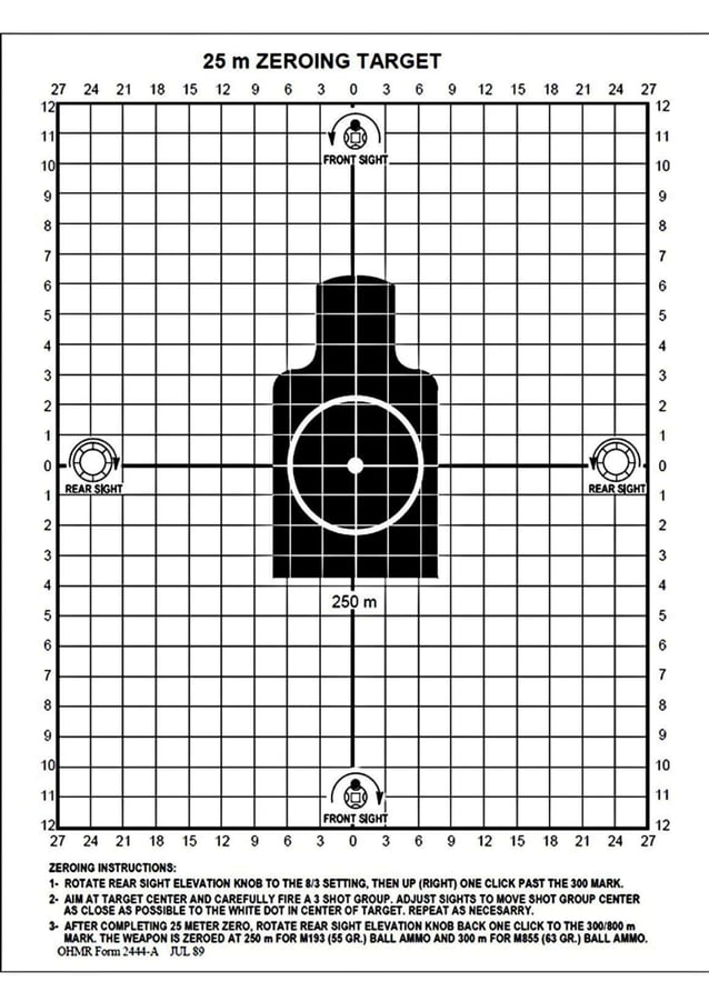Zeroing target paper clear copy | DOCX