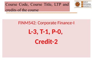 Corporate Finance (Everything you need to know as a beginner) | PPT ...