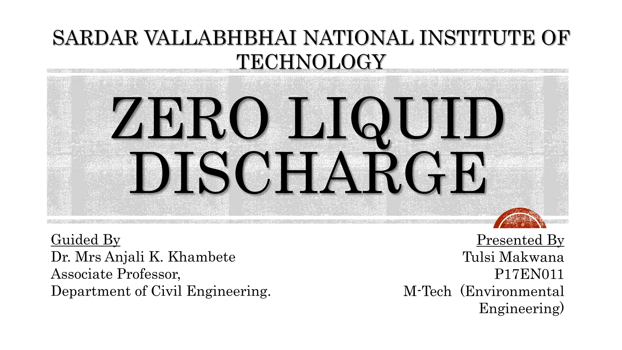 Zero liquid discharge | PPTX