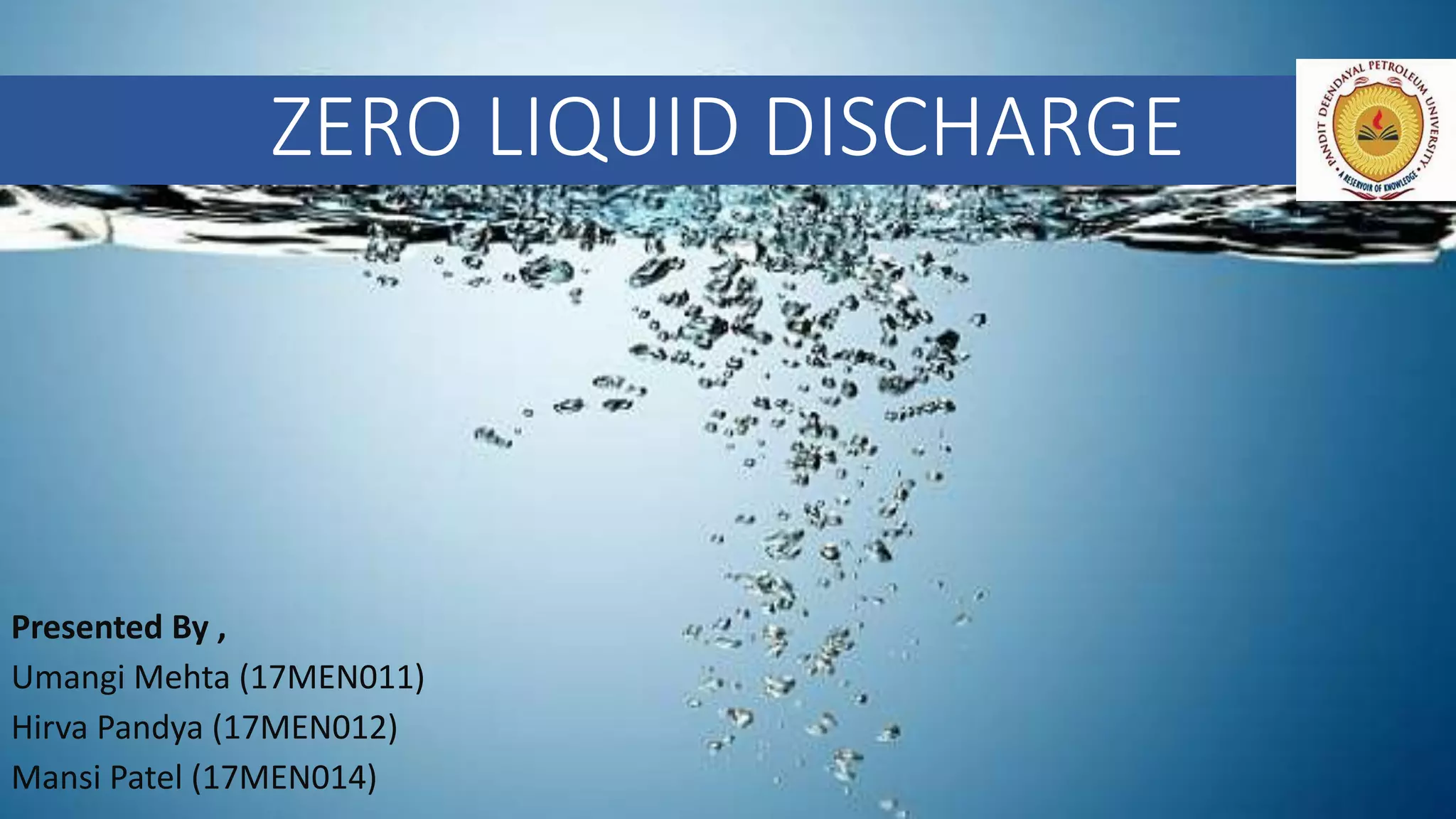 Zero liquid discharge | PPTX