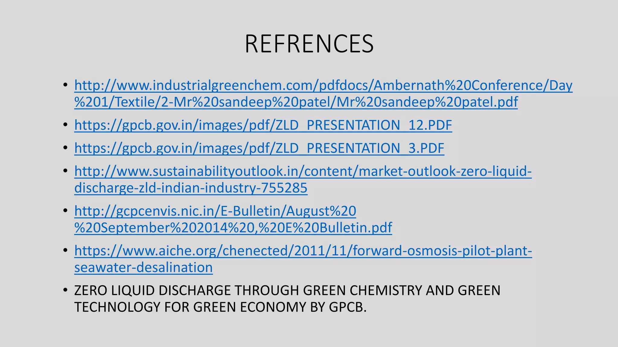 Zero liquid discharge | PPTX