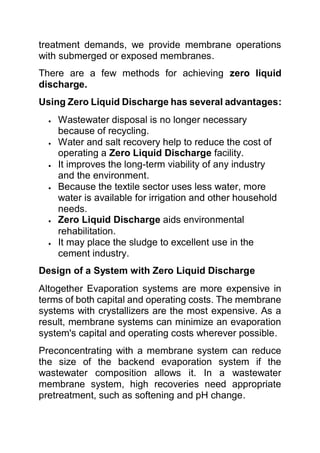 Zero Liquid Discharge- Industrial Effluent Plant Manufacturer in India ...