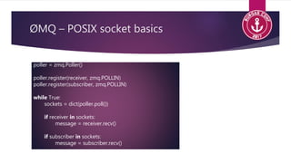 Ømq - Distributed queues, threads and sockets | PPTX