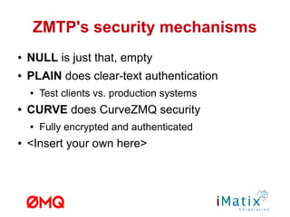 CurveZMQ, ZMTP and other Dubious Characters | PPT